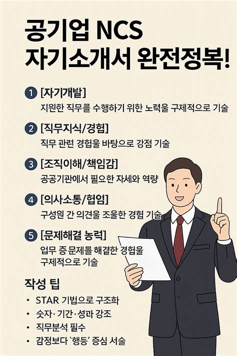 공기업 Ncs 자기소개서 완전정복
