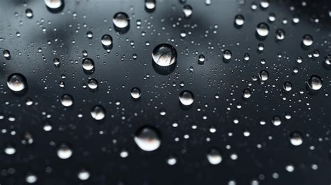 Premium Photo Water Droplets On A Glass Surface