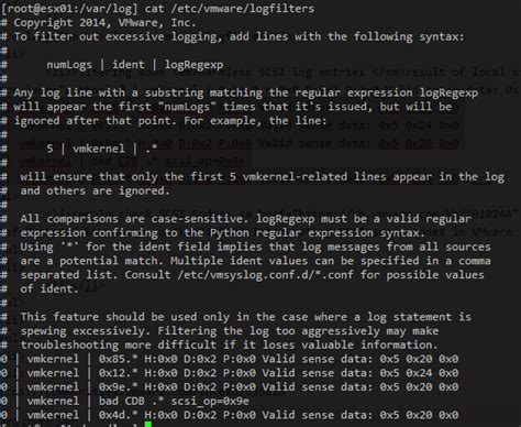 Filtering Excluding Log Entries In Vmware Vsphere Esxi Vrandombites