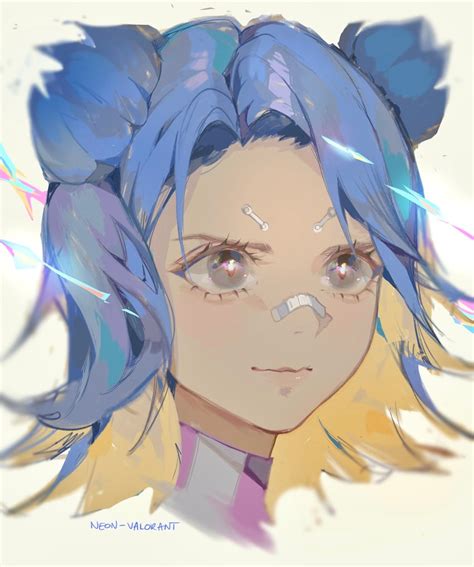Neon Valorant Drawn By Sumisuumiko Danbooru