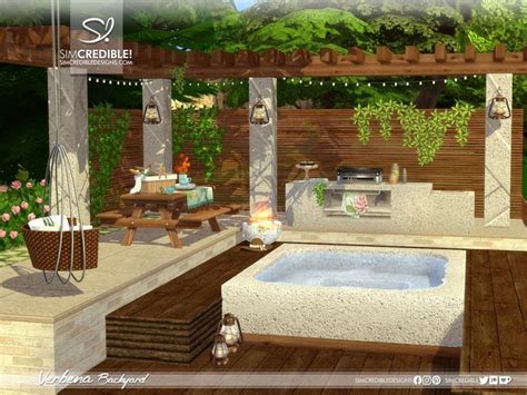 Simcredible S Verbena Backyard Patreon Backyard Patio Room Patio