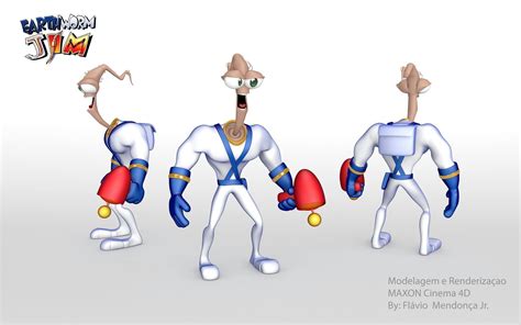 Earthworm Jim D Cgtrader
