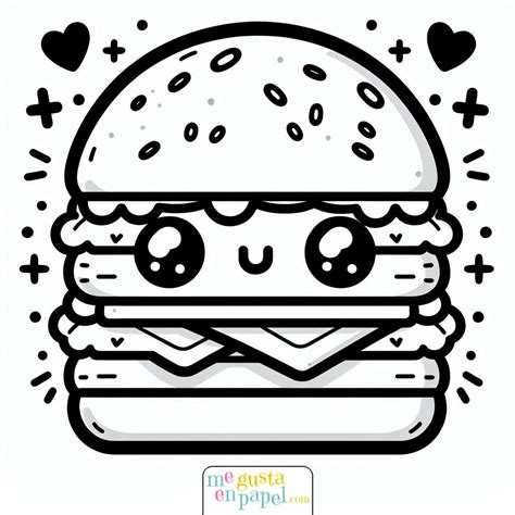 Dibujos Kawaii De Comida Para Imprimir Y Colorear Megustaenpapel