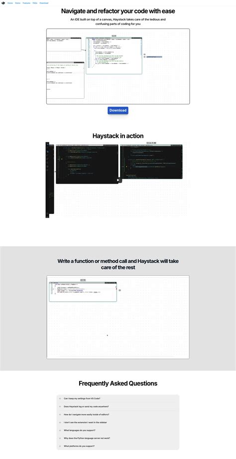 haystack software code navigation and refactoring 10x faster