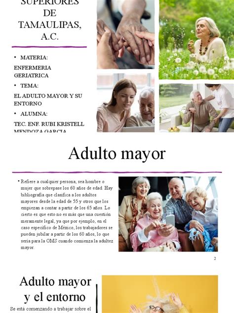 Adulto Mayor Y Su Entorno Pdf Vejez Ciencias Del Comportamiento