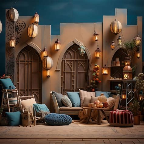 Premium Photo Moroccan Bazaar Vibrant Market Backdrop Moroccan