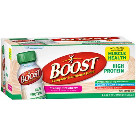 Boost High Protein Drink Strawberry 24ct 8floz Island Cooler