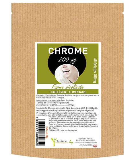 Chrome Picolinate Bienfaits Et Utilisations Au Meilleurs Prix