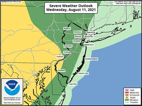 Steamy To Stormy Severe Thunderstorm Watch Issued For Western Nj