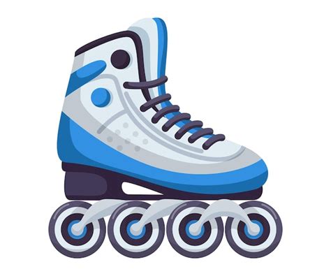 Premium Vector Blue Sport Roller Skate