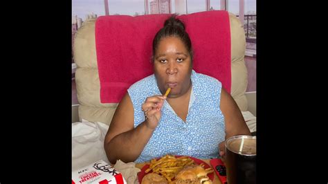Kfc Donut Sandwiches And Fries Mukbang Eating Show Youtube