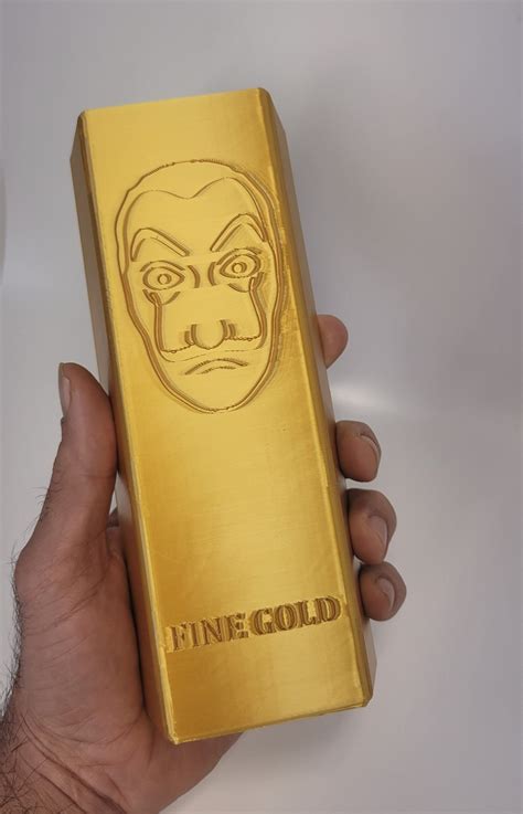 Money Heist Gold Bar From Season 5 Etsy