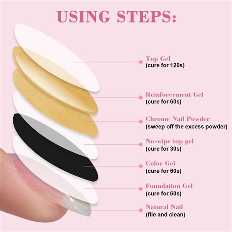 Saviland Pearl Chrome Powder For Nails 12 Colors Mermaid Mirror