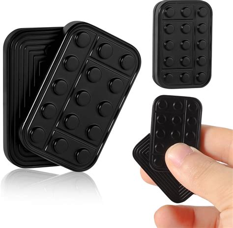 Metal Fidget Slider Black Magnetic Edc Push Toy For Adults Stress Reducer For