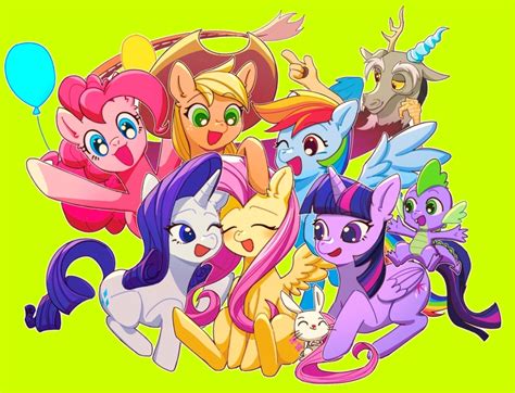Safe Artist Xyls Derpibooru Import Angel Bunny Applejack Discord Fluttershy