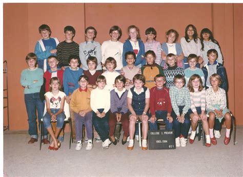 Photo De Classe Classe De 6e1 De 1983 Collège Jacques Prévert