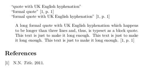 punctuation what s the advantage of using csquotes over using an