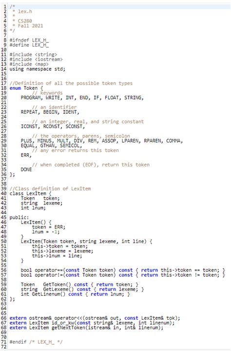 Solved Building A Parser For A Simple Programming Language