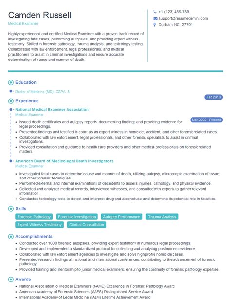 Top 10 Questions For Medical Examiner Interview Resumegemini Online