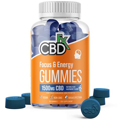 Cbdfx Cbd Focus And Energy Gummies 1500mg 60ct The Cannabis Pharmacy