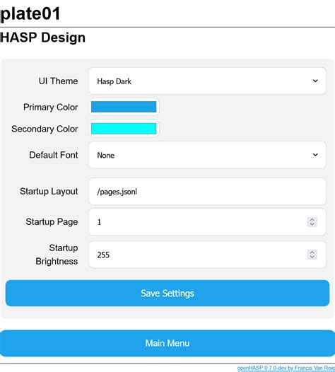 Hasp Design Openhasp