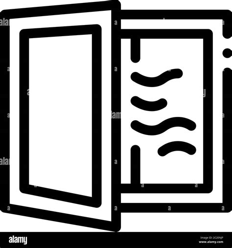Draft In Window Icon Vector Outline Illustration Stock Vector Image