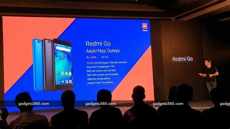 Redmi Go Android Go Smartphone With Snapdragon Soc Launched In India At Rs