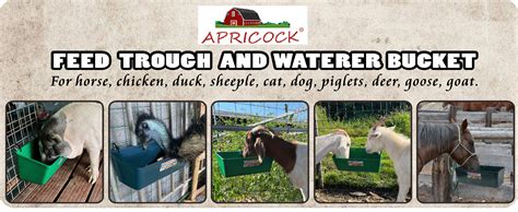 Large Feed Trough And Goat Feeder 2 Pack Hanging Feeder