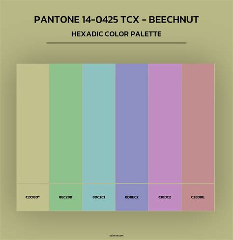 Pantone 14 0425 Tcx Beechnut Color Palettes