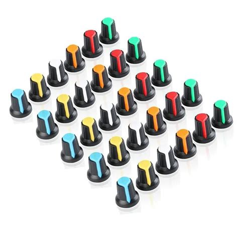 Knob 205 Plastic Potentiometer Knob 6mm With Buffer