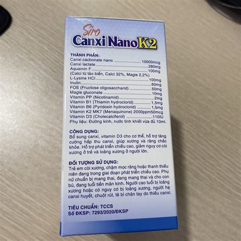 Mua Hộp 20 ống Canxi Hữu Cơ Canxi ống Cho Trẻ Từ 0 Tháng Tuổi Bổ Sung Vitamin D3 K2 Mk7 Siro