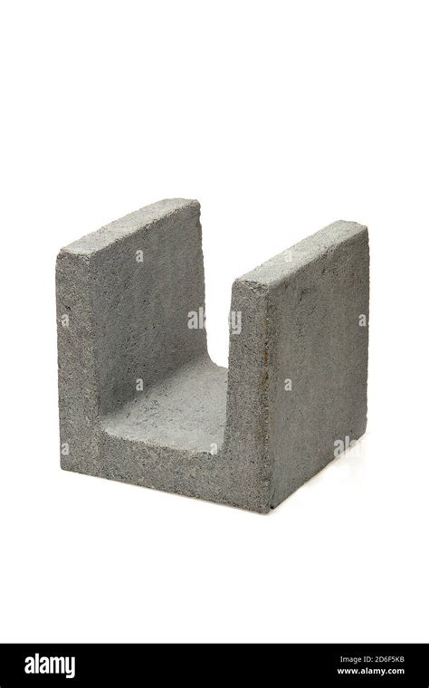 Types Of Concrete Blocks On White Background Stock Photo Alamy