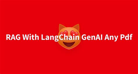 Rakeshkumar1812rag With Langchain Genai Any Pdf At Main