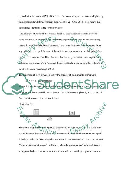 Static Equilibrium And The Requirements Of This Principle Lab Report Static Equilibrium And The Requirements Of This Principle Lab Report