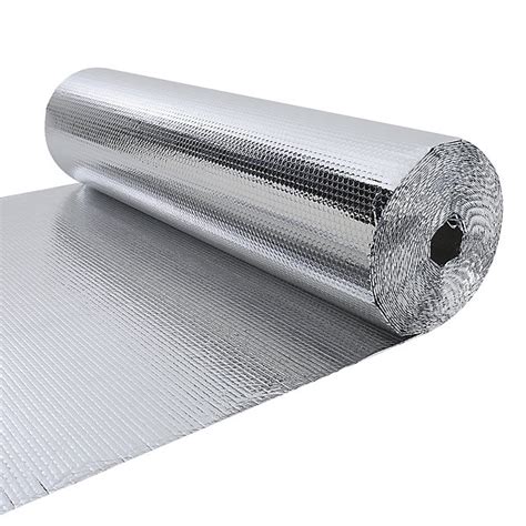 Heat Reflective Single Bubble Foil Insulation Double Aluminium Layer 0 6m X 8 4m