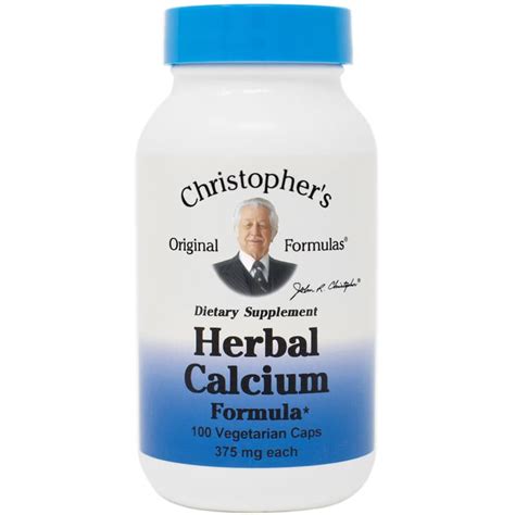 Christophers Original Formulas Herbal Calcium Dietary Supplement Fig App