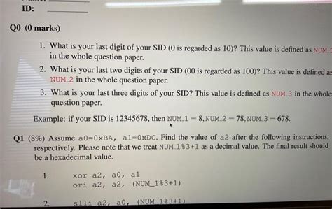 Solved In Slli A A Num A Should Be Chegg