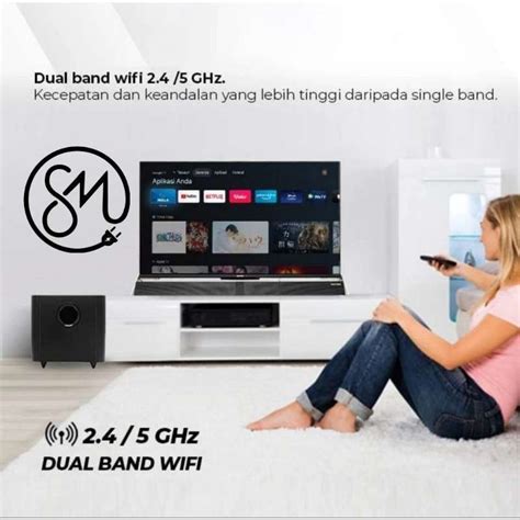 Jual LED TV Polytron PLD 50BUG9959 Android Smart Soundbar 50 Inch UHD