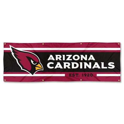 Arizona Cardinals 6 Foot Banner State Street Products
