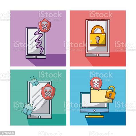 보안 시스템 아이콘 세트 감시에 대한 스톡 벡터 아트 및 기타 이미지 감시 개념 곤충 Istock