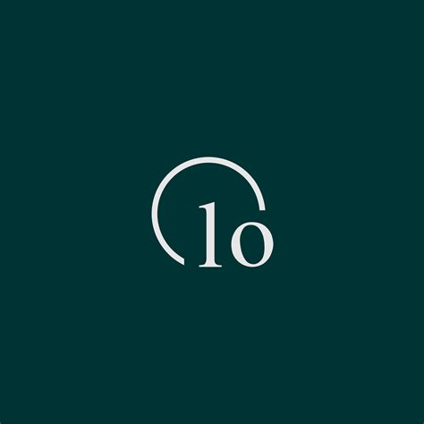 Lo Initial Monogram Logo With Circle Style Design Vector Art At Vecteezy