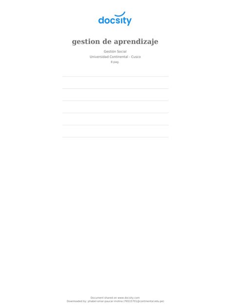 Docsity Gestion De Aprendizaje 2 Pdf Pdf