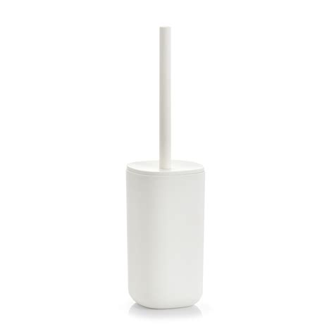 Zeller Wc Toiletborstel In Houder Kunststof Wit D9 X H35 Cm Fun
