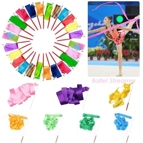 Shovel Rainbow Stick Twirling Rod Gymnastics Ribbon Dance Ribbon