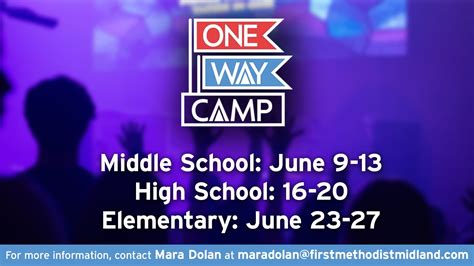 One Way Camp First Methodist Midland