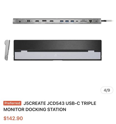 Type C Triple Monitor Docking Station Computers And Tech Parts