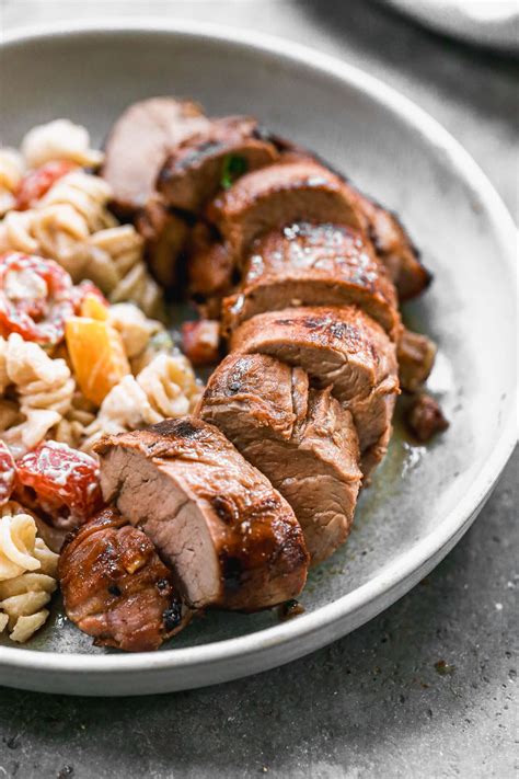 Easy Mustard Pork Tenderloin With Grilled Vegetables In Foil
