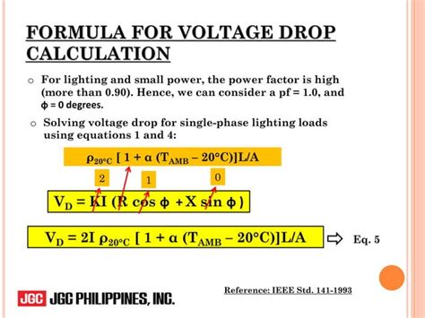 Voltage Drop Calculationpdf Home Appliances Home And Garden