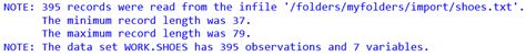 2 Ways To Import A Text File Into Sas Examples Sas Example Code