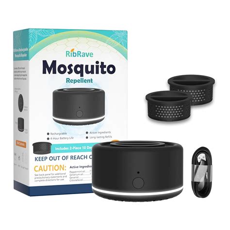 RibRave Electronic Mosquito Repeller Insect Repellent Indoor And Outdoor Ft Mosquito Free